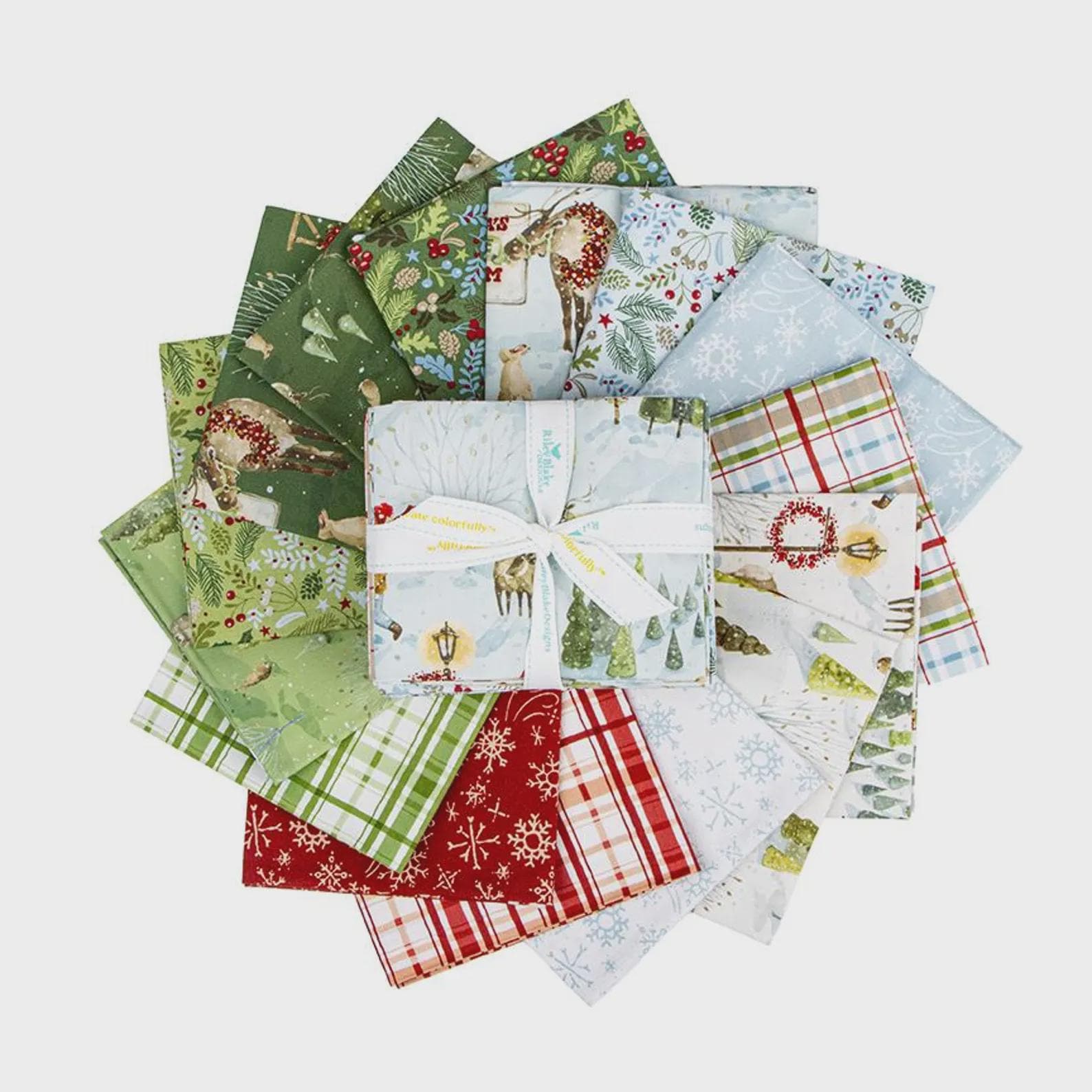 Santa's Tree Farm Fat Quarter Bundle FQ-16450-15- Riley Blake Designs ...