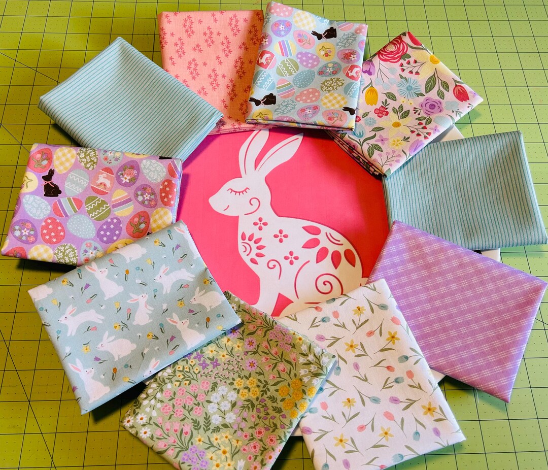 SALE Easter Fat Quarter Bundle 10 Pc-riley Blake Designs- Easter ...