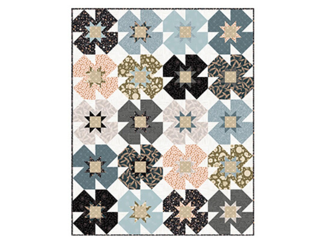 Summer Garden Quilt Pattern- PTNF83- Running Stitch Quilts- Flowers ...
