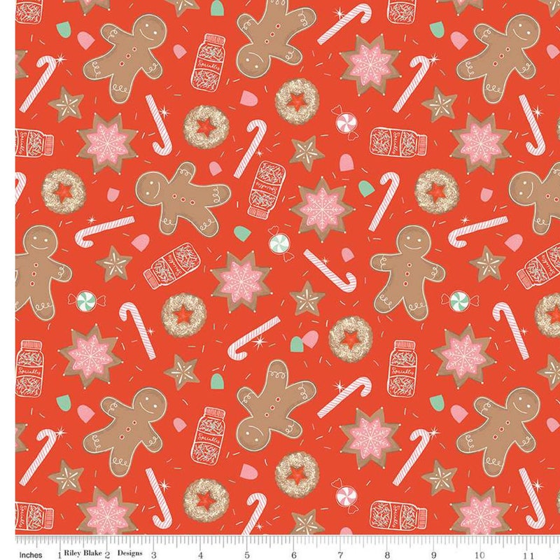 Gingerbread Fabric - Etsy