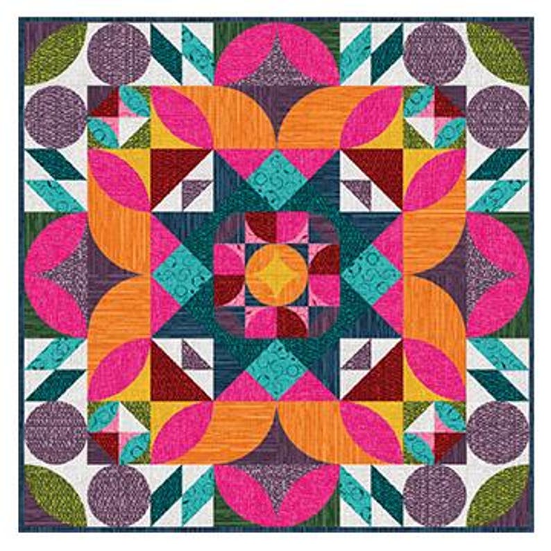 Bloem Quilt Pattern- PTNF09-10- Libs Elliot- Figo Fabric-andover ...