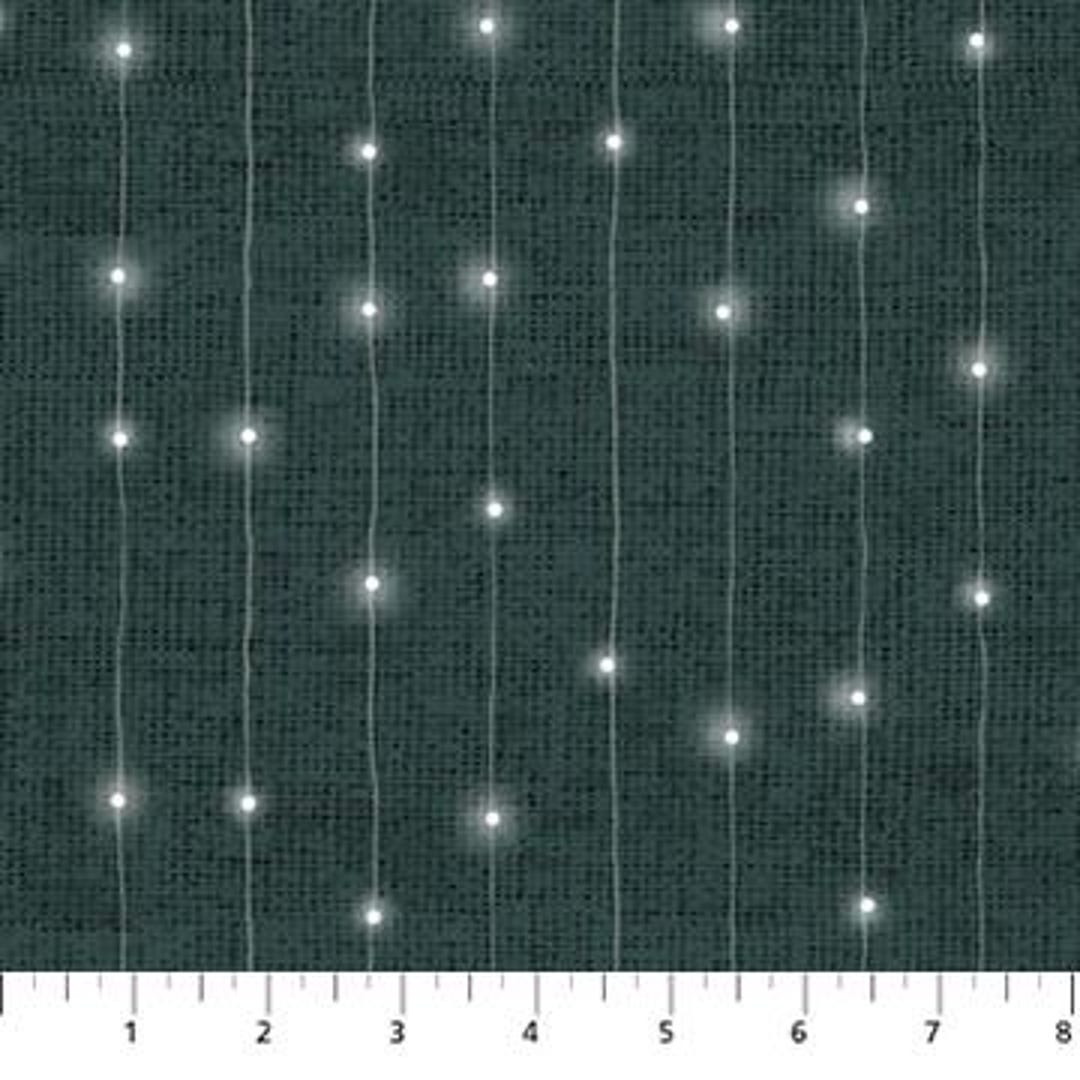 Winter Dreams Lights Green- 90843-68- Figo Fabrics- Green- White ...
