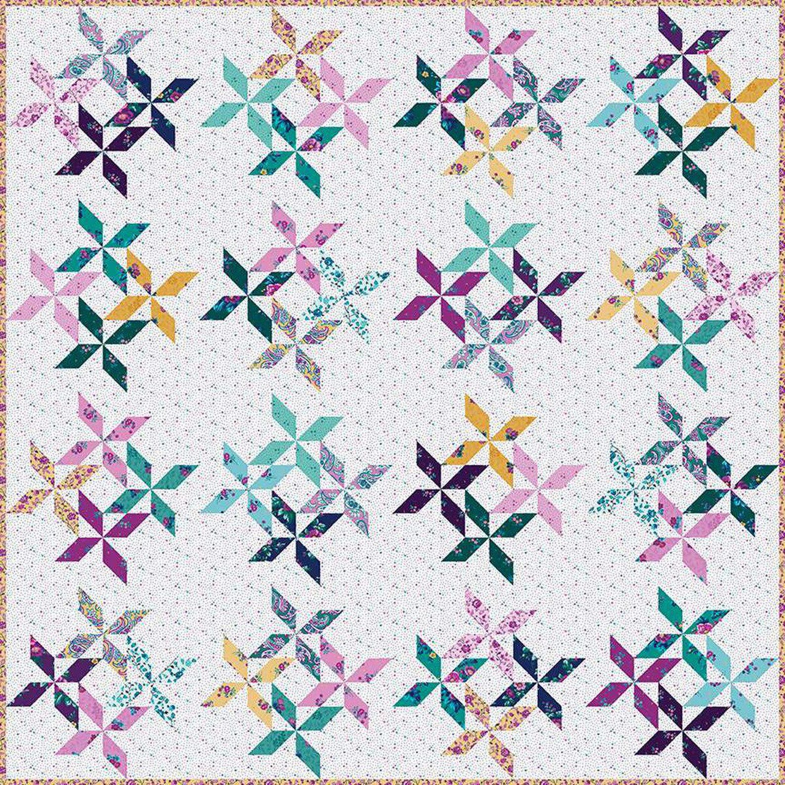 Gerri Robinson Spin Me Around Quilt Pattern- P120-precut Friendly- 10 ...