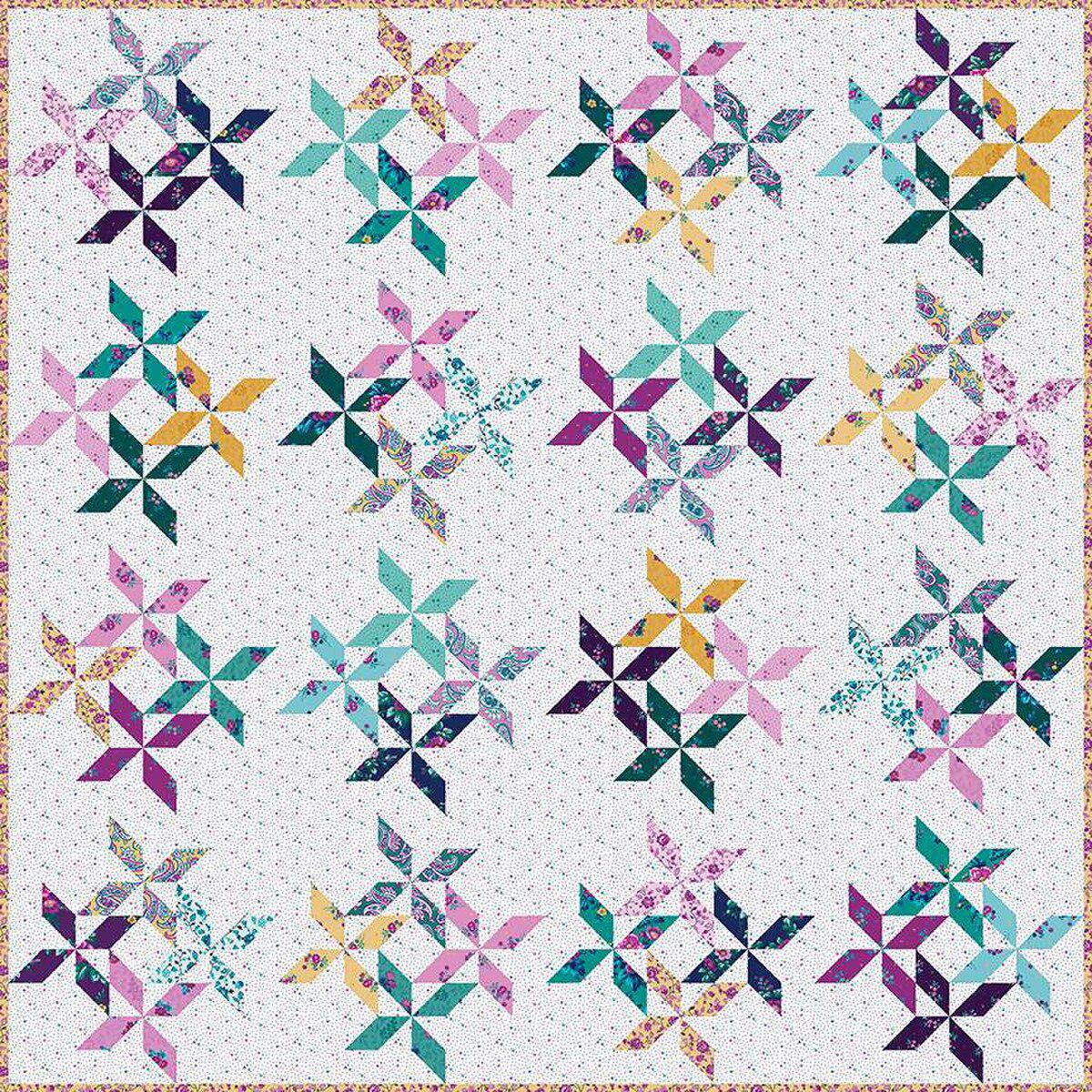 Gerri Robinson Spin Me Around Quilt Pattern- P120-precut Friendly- 10 ...