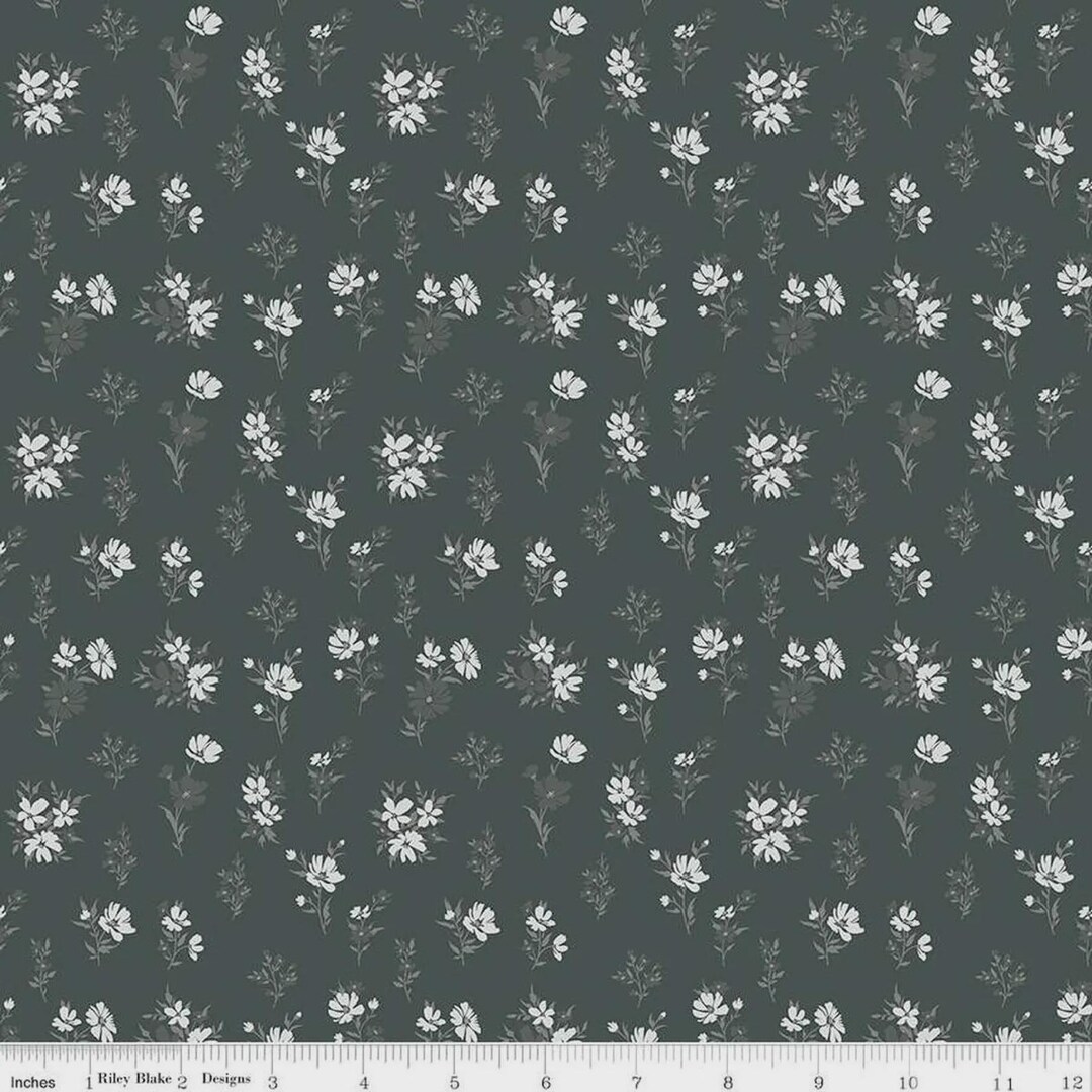 A Walk on the Prairie Floral Deep River-c15232- Riley Blake Designs ...