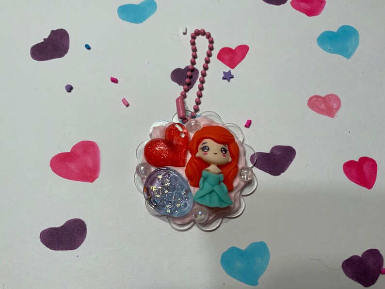 Homemade Pink and Red With Ariel, a Heart and Something That I Do Not ...