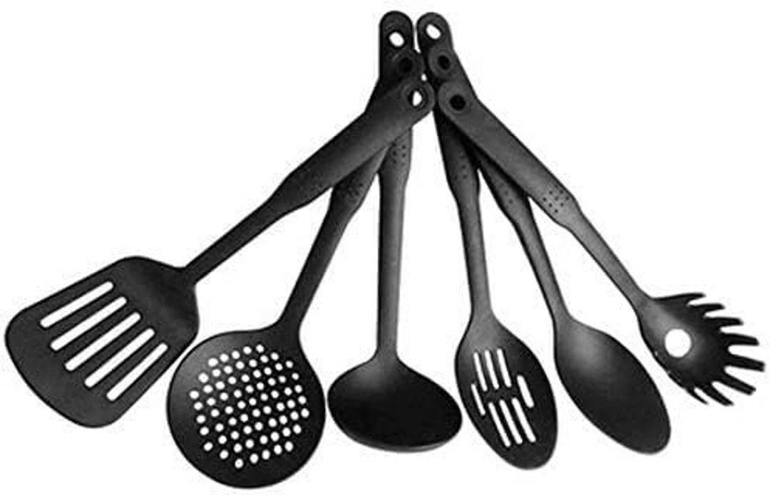 6 Piece Set Cooking Utensils Kitchen Set Plastic Utensil Set, Safe Food ...