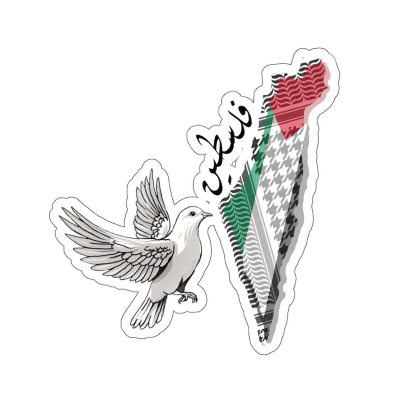 Free Palestine Stickers, Keffiyeh Stickers, Arabic Writing, Map of ...