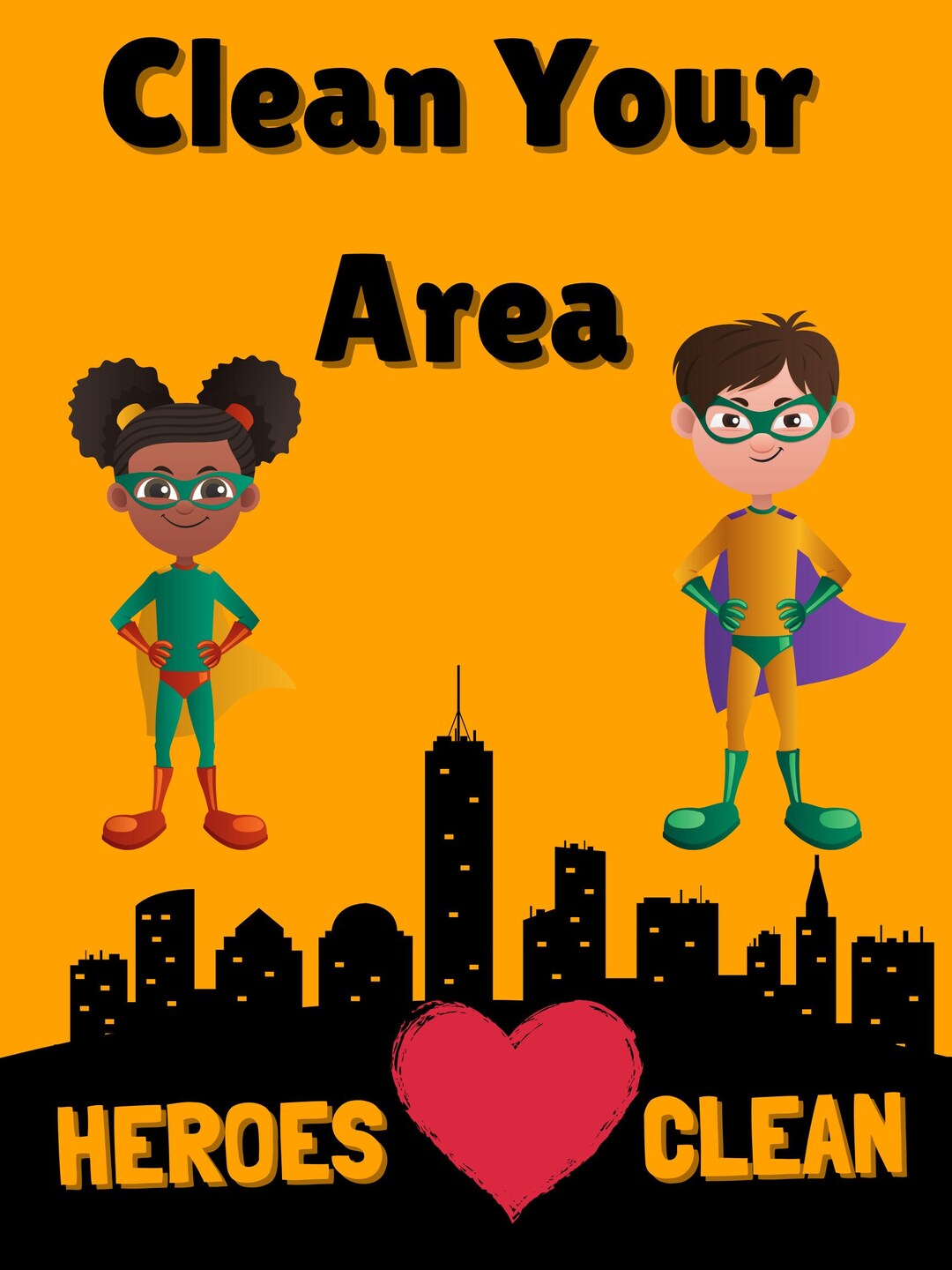 Lunchroom Cafeteria Proactive Expectation Poster "clean Your Area" - Etsy
