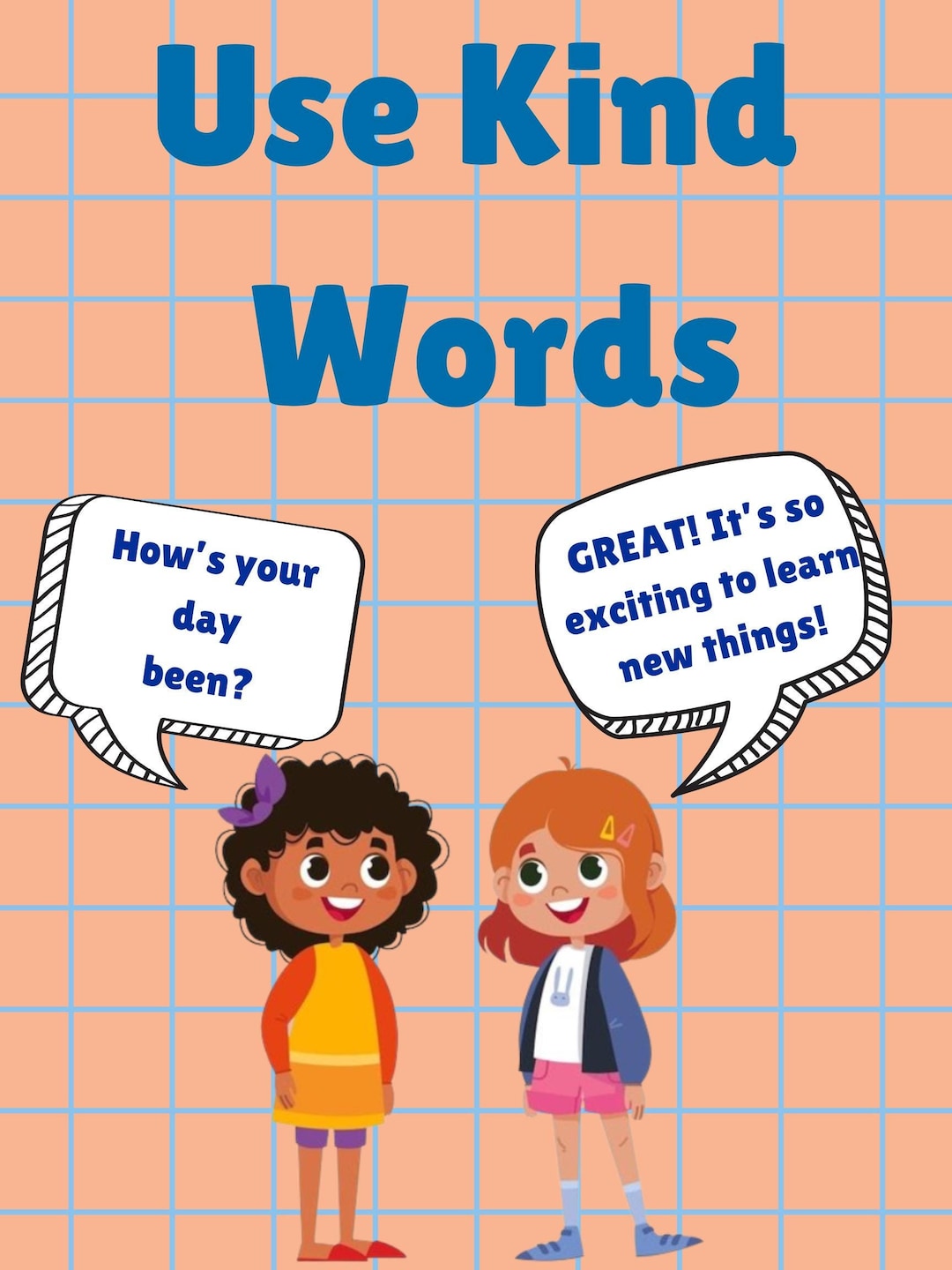 Using Kind Words Visual Poster - Etsy