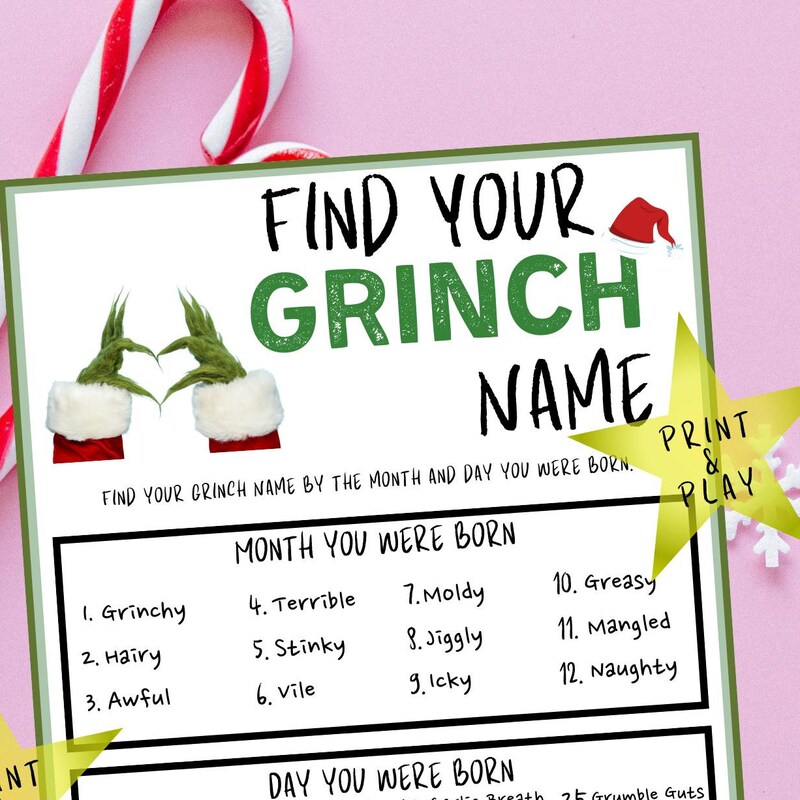 Grinch Scavenger Hunt - Etsy