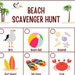 Beach Scavenger Hunt, Treasure Hunt for Beach Days With Kids, Ocean I ...