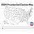Election Map, Printable 2024 Presidential Watch Party Game, Electoral ...