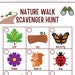 Nature Walk Scavenger Hunt, Printable Camp Game, Campsite Fun for ...