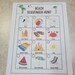 Beach Scavenger Hunt, Treasure Hunt for Beach Days With Kids, Ocean I ...