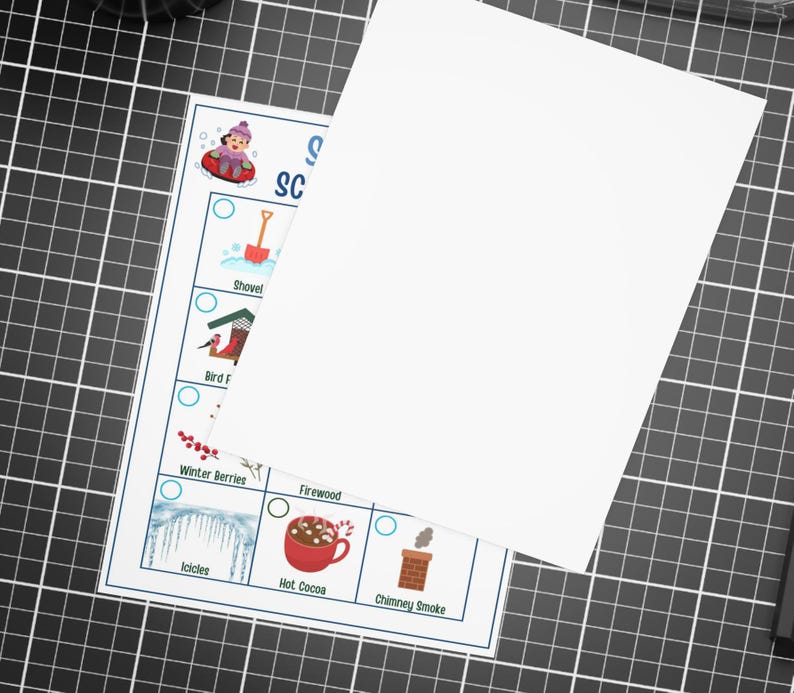 Snow Day Scavenger Hunt Printable Snowman Spy Game for Winter ...