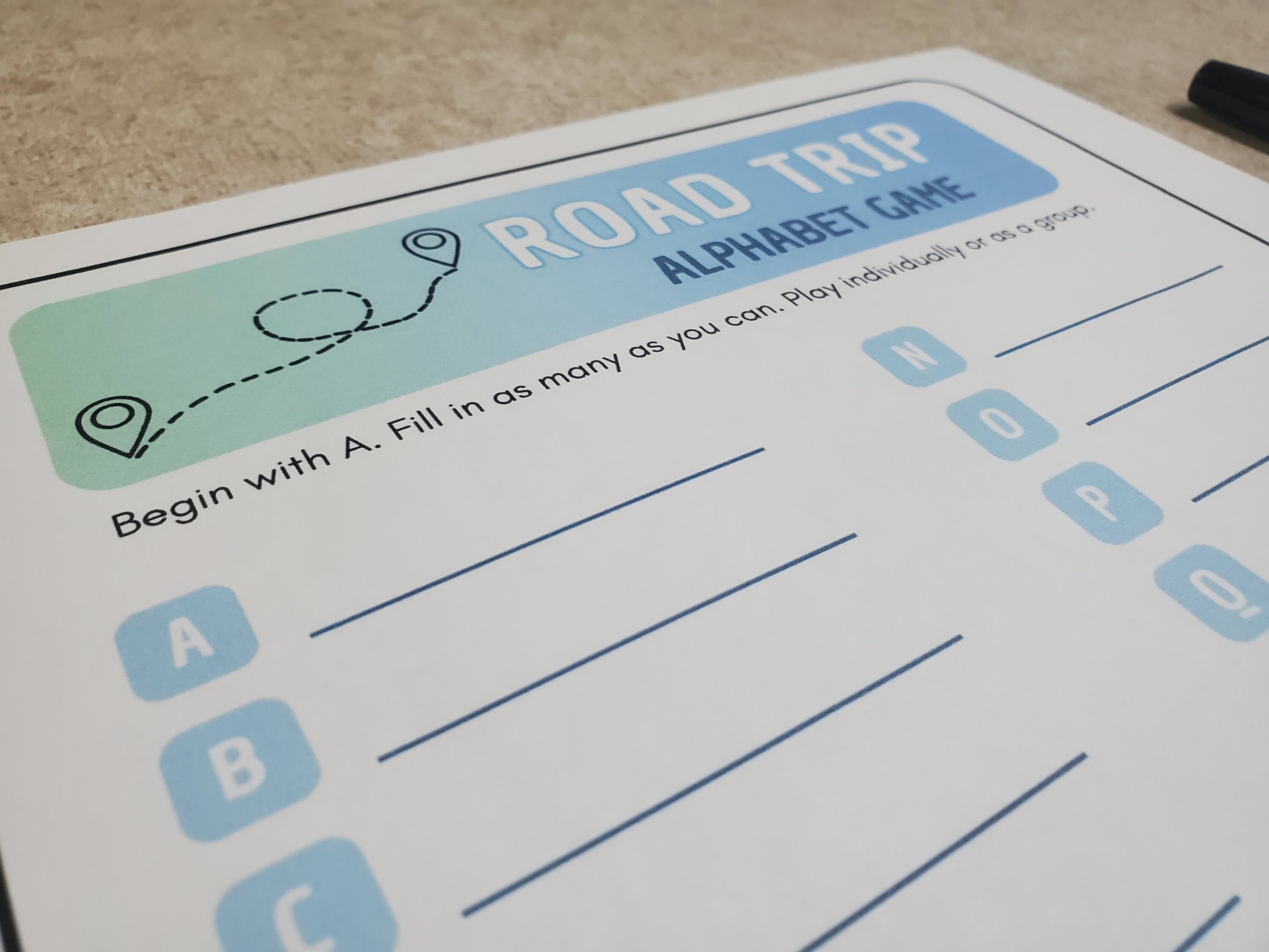 Road Trip Alphabet Hunt Game for Long Car Rides, Road Trip Game ...