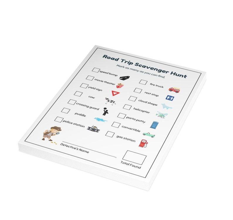 Extended Road Trip Hunt Game, Ultimate Scavenger Hunt for Long Car Ride ...