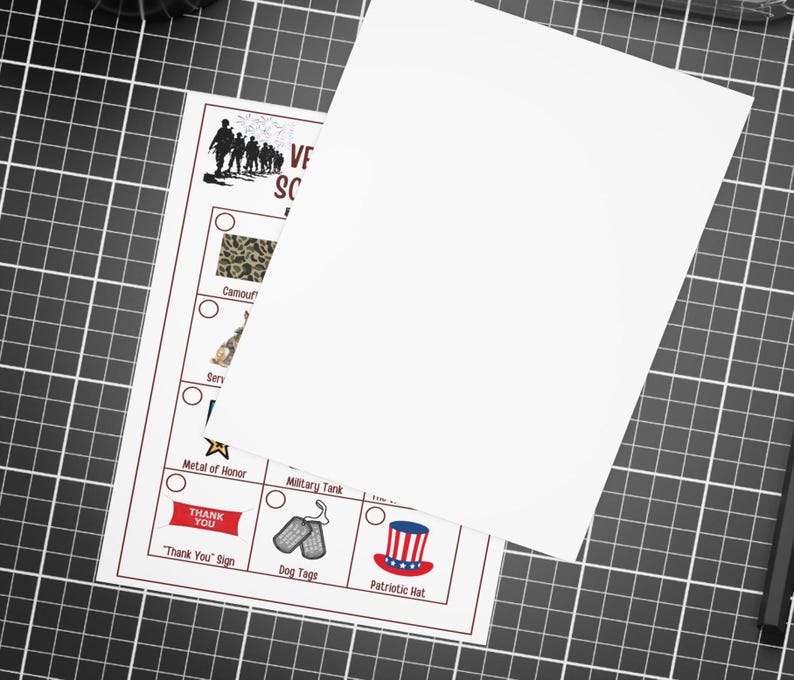 Veteran's Day Scavenger Hunt Printable Activity for Veterans Day Party ...