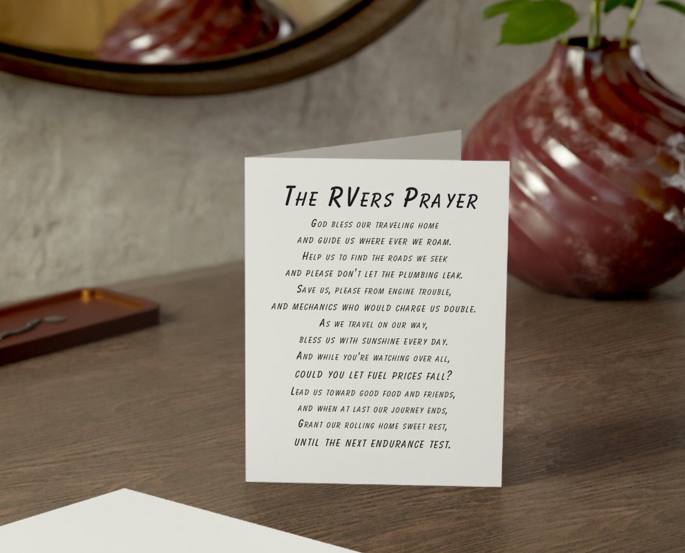 Rvers Prayer Card, RV Blessing, Prayers to Share, Motorhome Prayer, RV ...