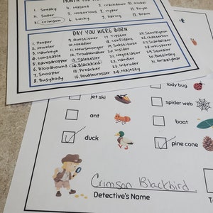 Lake Scavenger Hunt, Lake Vacation Games, Camping Treasure Game for ...