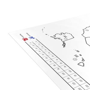 Election Map, Printable 2024 Presidential Watch Party Game, Electoral ...