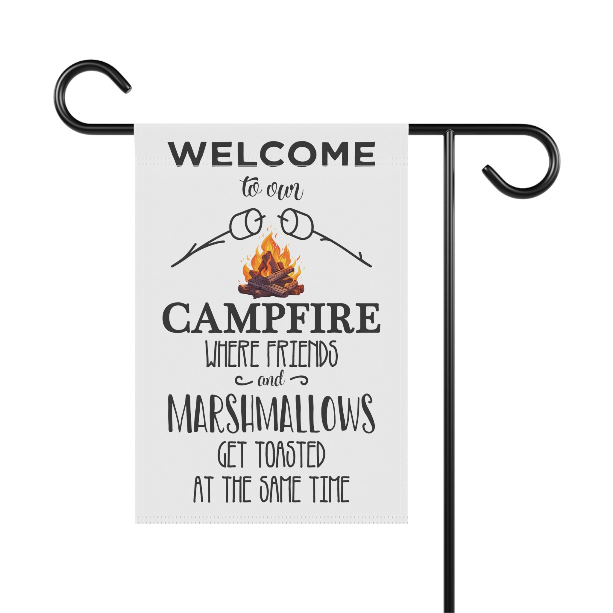Camp Flag, Welcome to Our Campfire Flag, Crazy to Camp With Us Flag ...