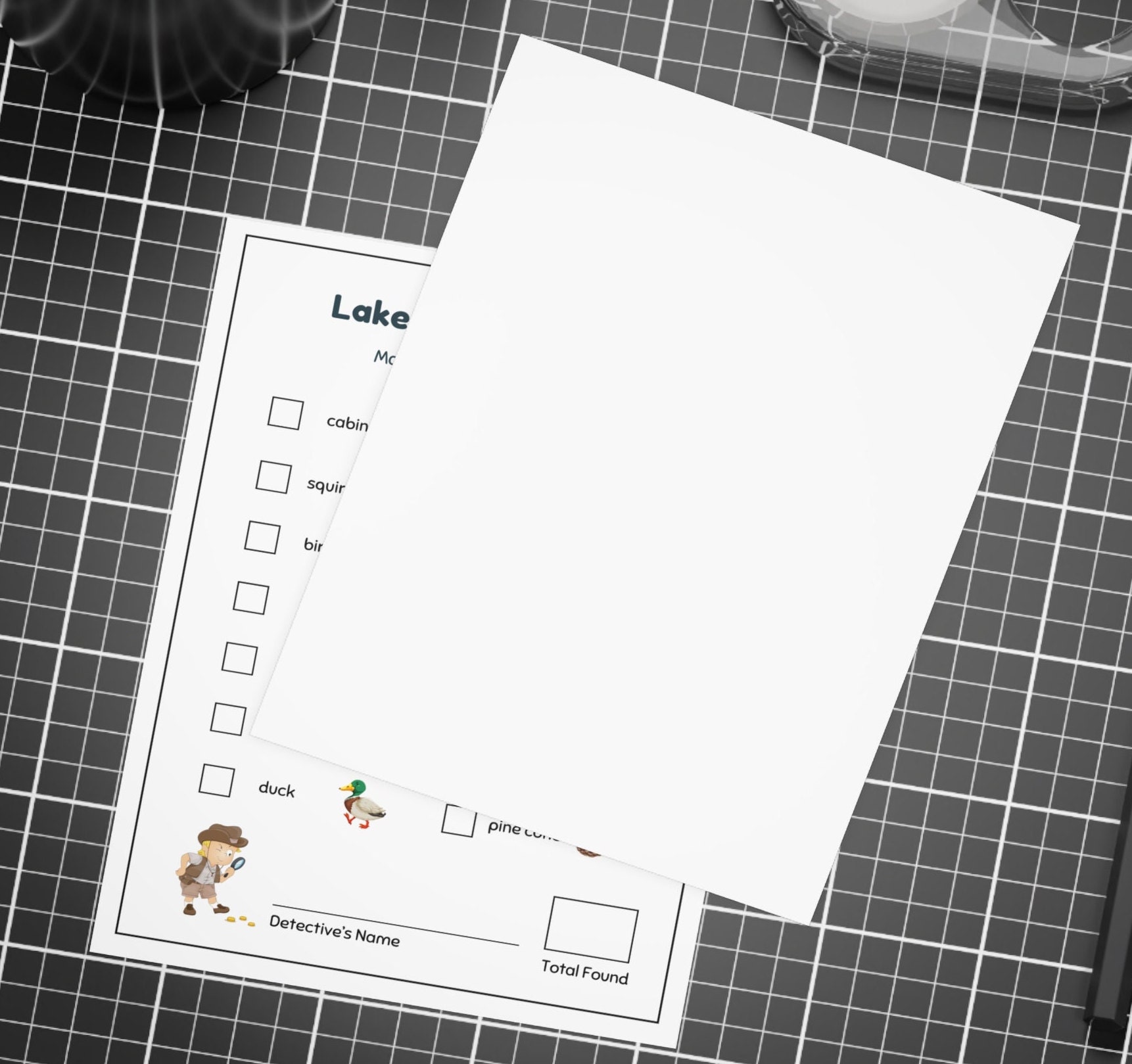 Lake Scavenger Hunt, Lake Vacation Games, Camping Treasure Game for ...