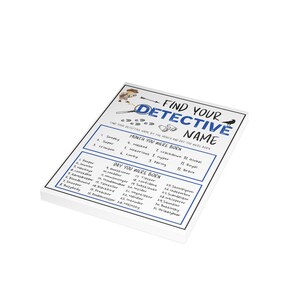 Find Your Detective Name Game for Kids Scavenger Hunt Games, Printable ...
