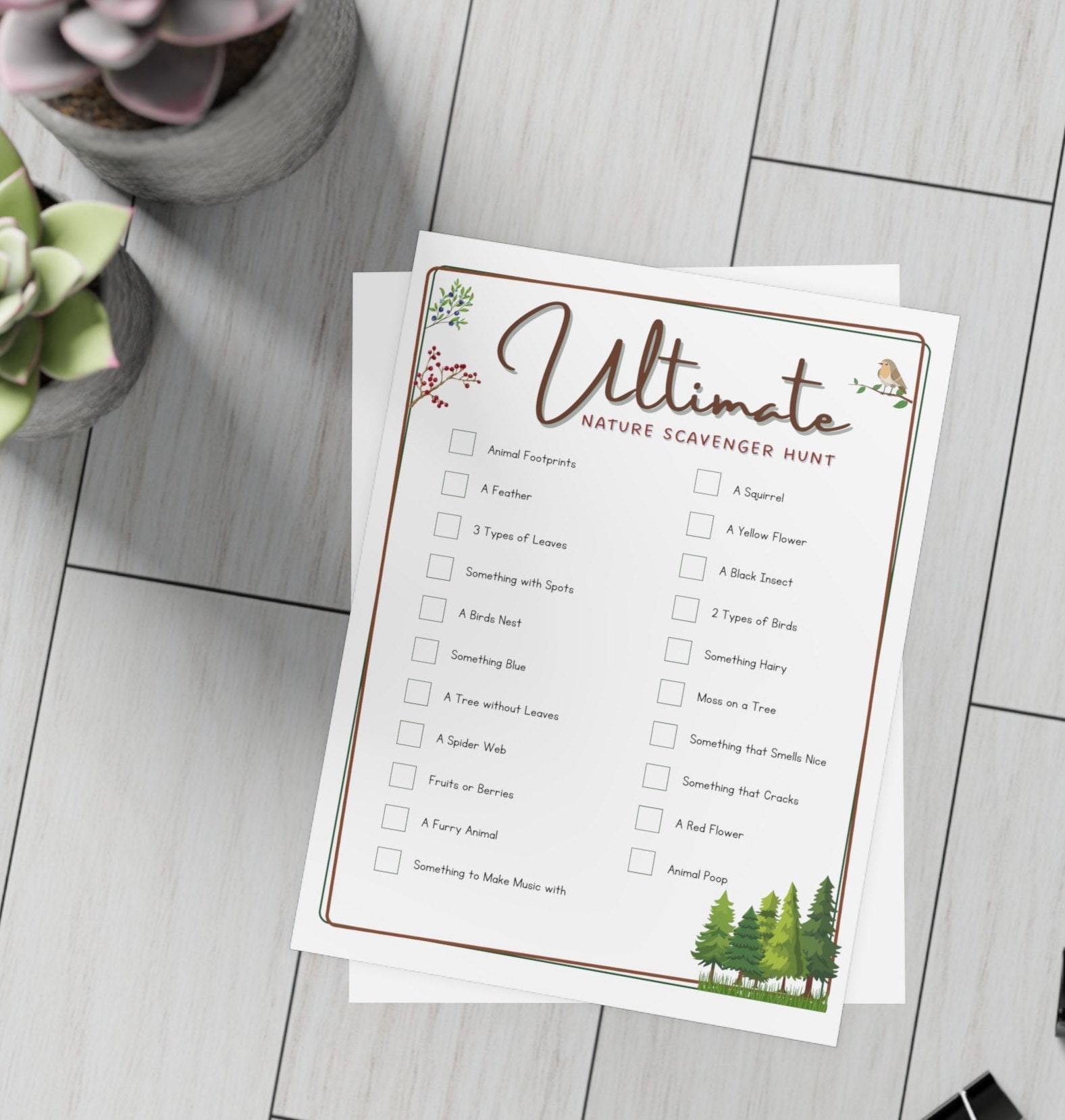 Ultimate Nature Scavenger Hunt Printable for Teens, Nature Hunt for ...