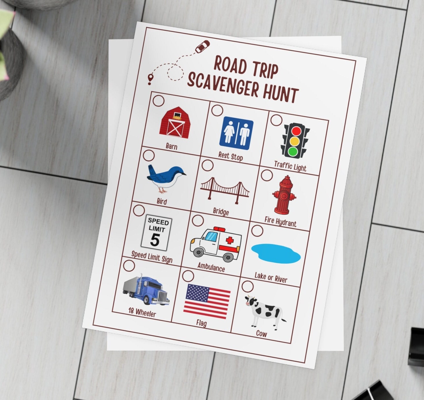 Road Trip Scavenger Hunt, Easy Treasure Hunt, Car Trip Hunt, Car Games ...