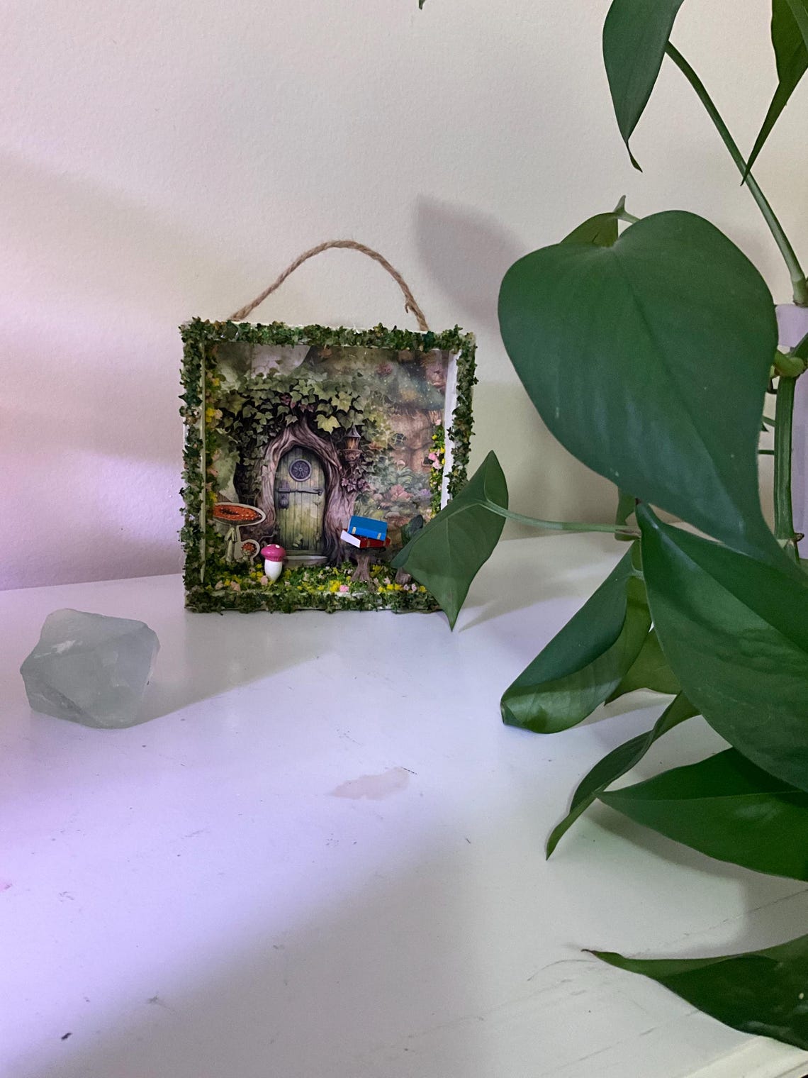 Fairycore Shadow Box, Mushroom Decor, Natural Decor, Fairy Garden ...