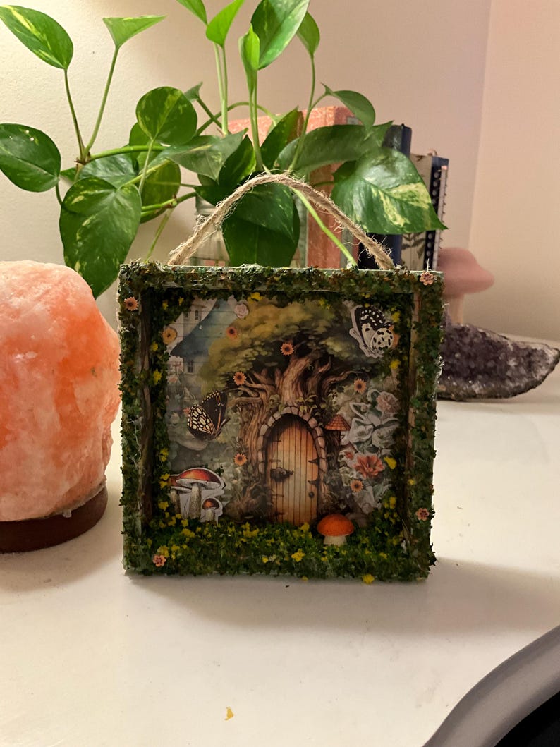Magical Fairy Shadow Box, Mushroom Decor, Fairy Garden, Shadow Box ...