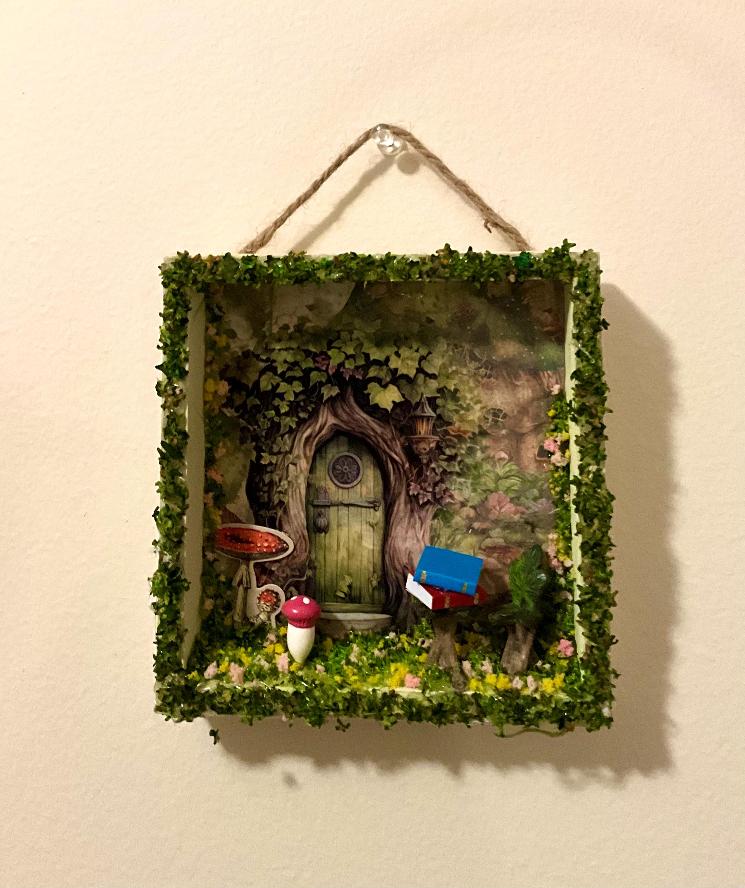 Fairycore Shadow Box, Mushroom Decor, Natural Decor, Fairy Garden ...