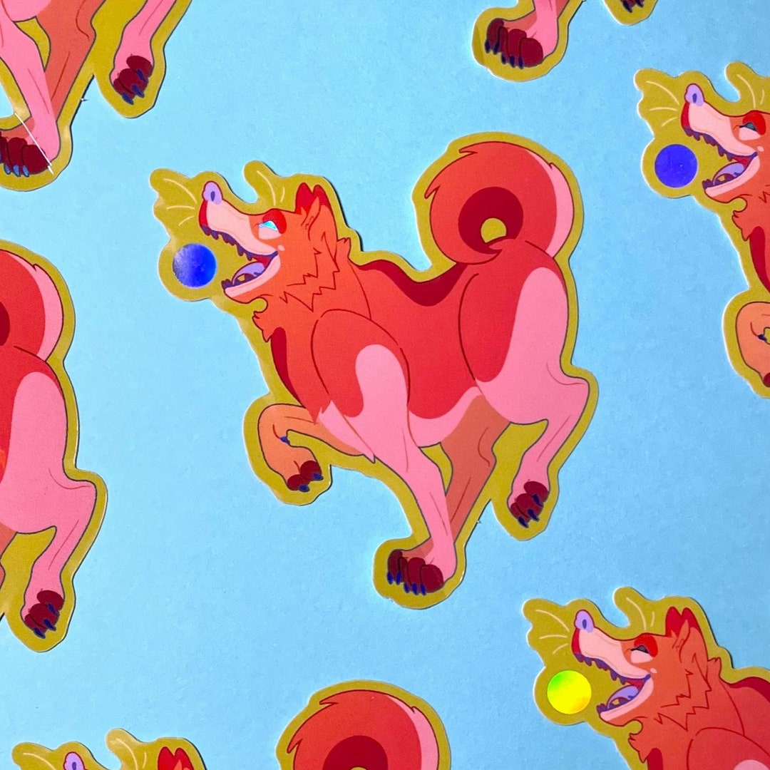 Bulgae Korean Dog Holo Vinyl Sticker - Etsy