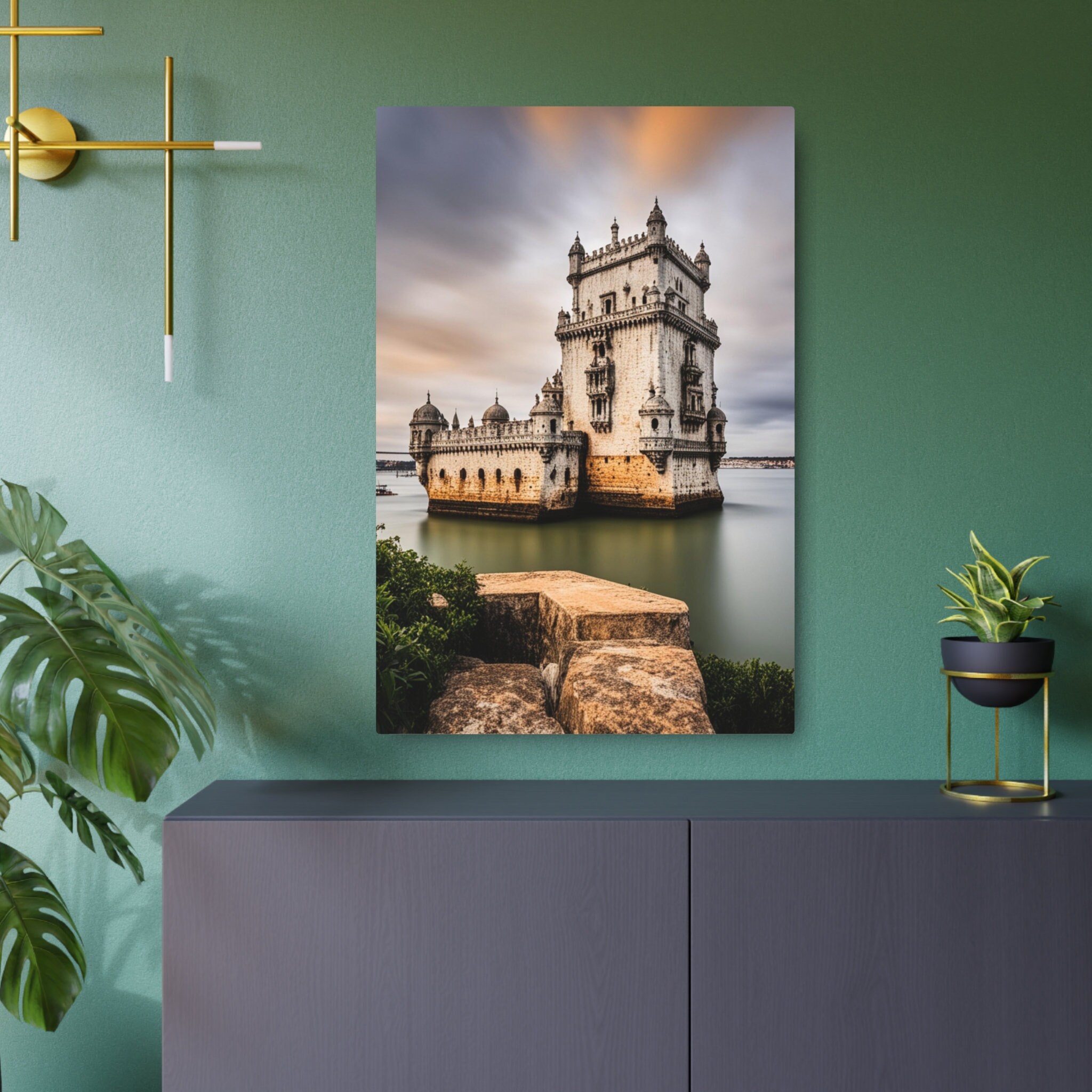 Printable Belem Tower Digital Download | Castle Landscape Wall Art for ...