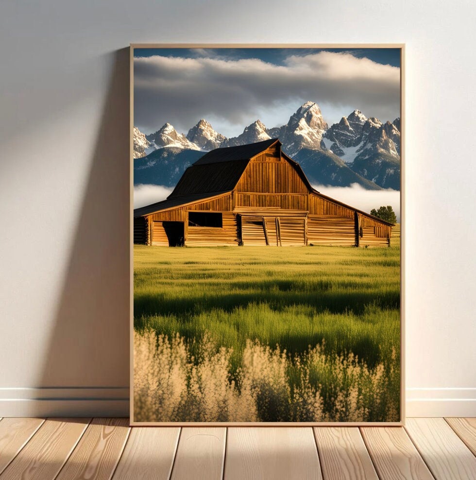 T.A. Moulton Barn Poster: Landscape Wall Art for Home & Office Decor ...