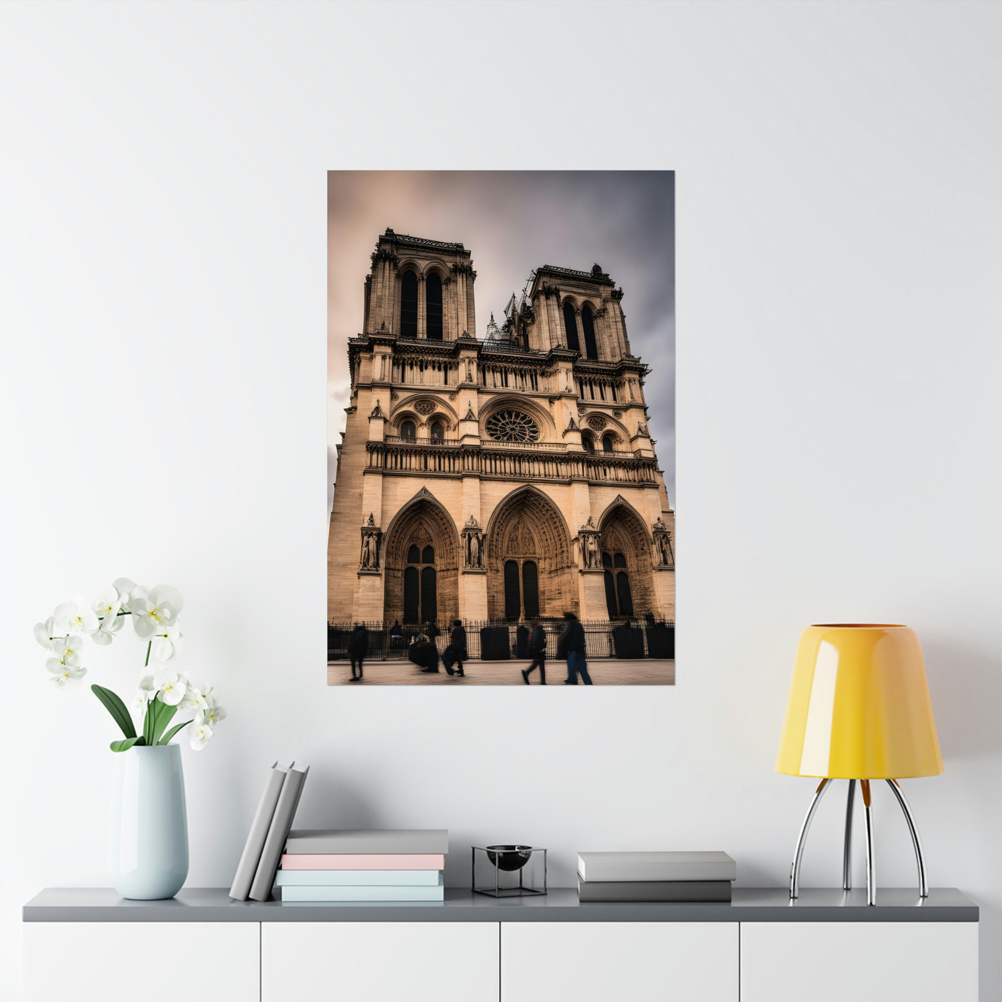 Notre-dame Cathedral Travel Poster: Iconic Landmark Wall Art for Home ...