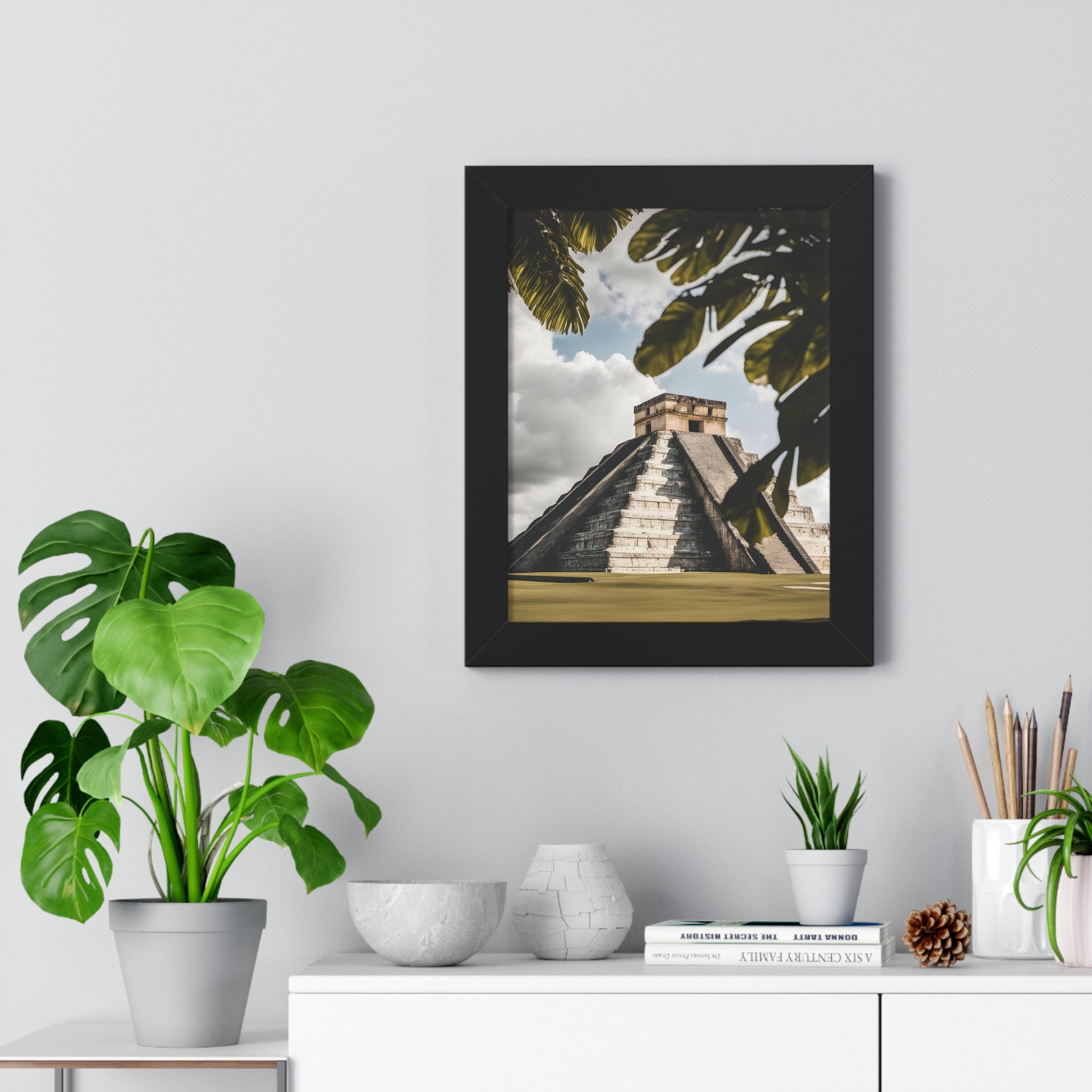 Printable Chichen Itza Digital Download Mayan Ruins Landscape Wall Art ...