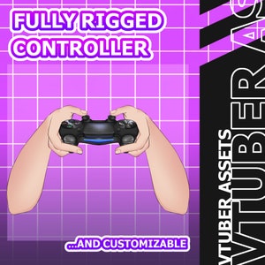 Rigged and Controllable Game Controller Vtuber Asset Color Customizable ...