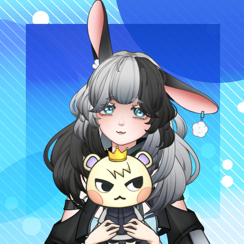 Marshal Animal Crossing Vtuber Asset: Customizable Smug Squirrel Model ...