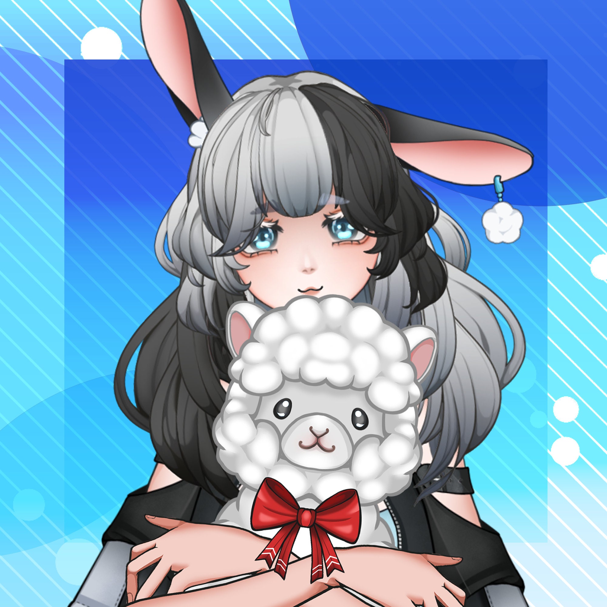 Cute Alpaca Rigged and Animated Vtuber Asset, Vtuber Model - Etsy