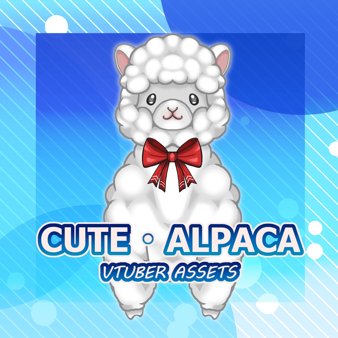 Cute Alpaca Rigged and Animated Vtuber Asset, Vtuber Model - Etsy