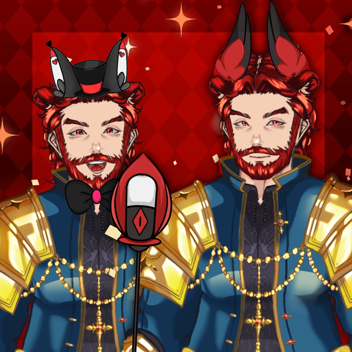 Hazbin Hotel 8 Vtuber Png Assets With Animated Tail | Husk | Angel Dust ...