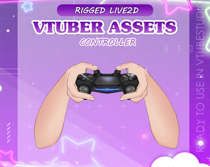 Animated Vtuber Asset Customizable Game Controller for Vtube Studio ...