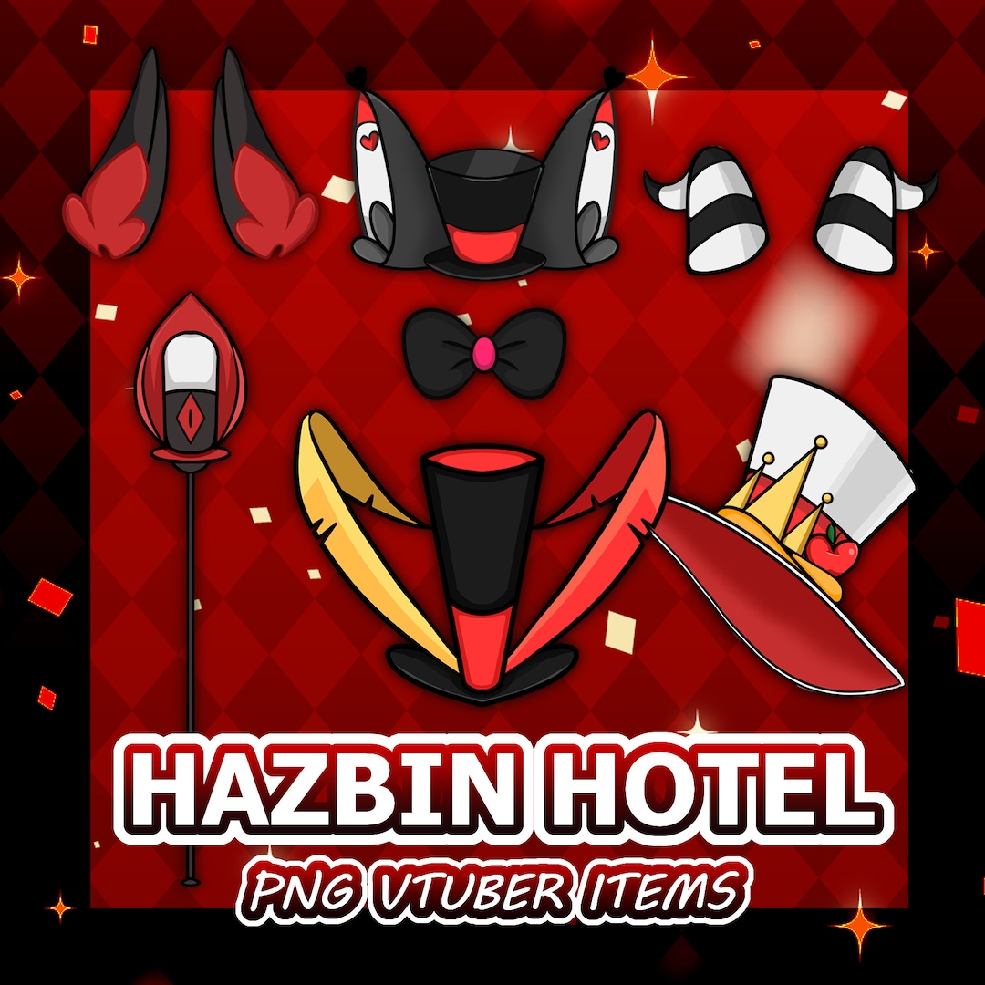 Hazbin Hotel 8 Vtuber Png Assets With Animated Tail | Husk | Angel Dust ...
