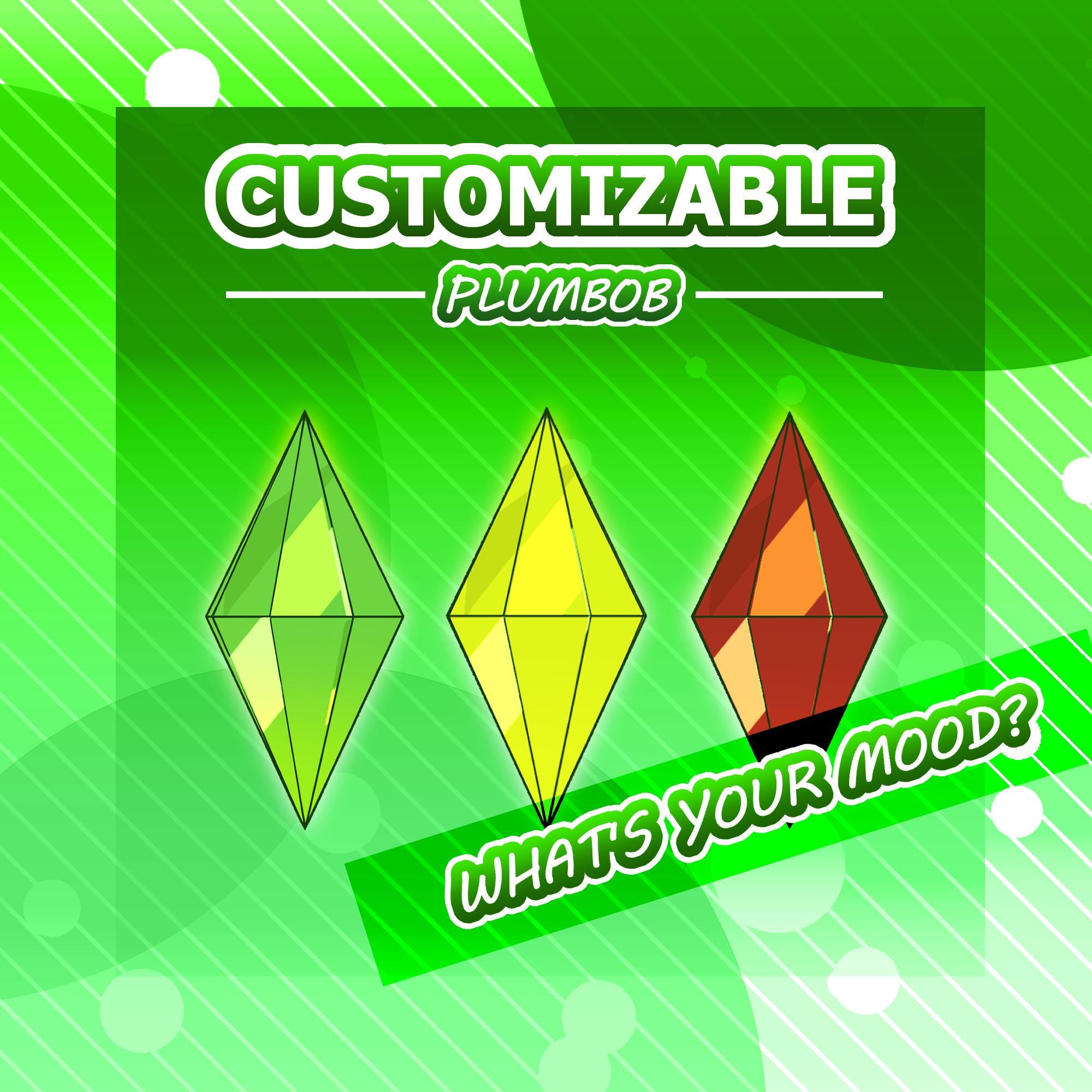 Sims Plumbob Vtuber Asset | Animated and Rigged | Three Status Colors ...