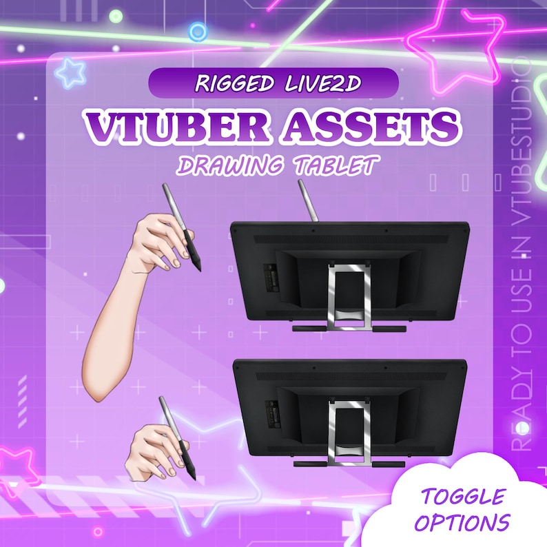 Vtuber Drawing Tablet Asset: Live2d Tracking With Pen Toggle - Etsy