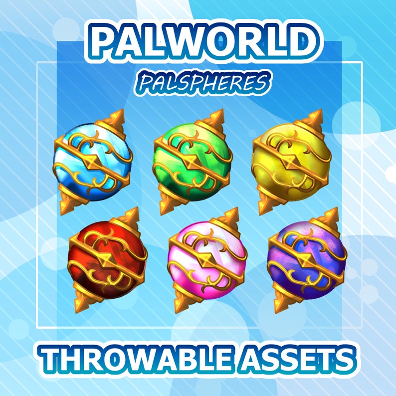 Palworld Pal Sphere Vtuber Assets: Twitch Throwables for Kbonk/vnyan - Etsy