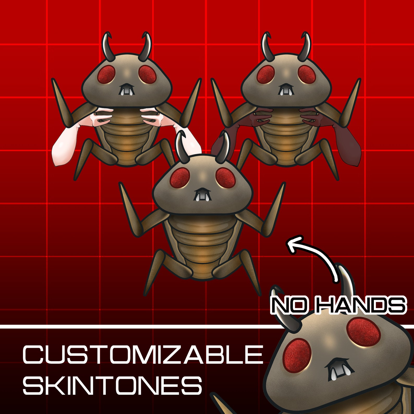Lethal Company Hoarder Bug Rigged and Animated Vtuber Asset, Vtuber ...